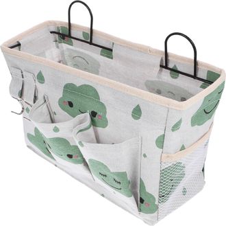 BESPORTBLE DEARMAMY Multifunktionaler Betttaschen Organizer aus Stoff Gr&uuml;ne Aufbewahrungstasche zum Einh&auml;ngen an Bett oder Stuhl Praktische Sundries Pouch f&uuml;r St