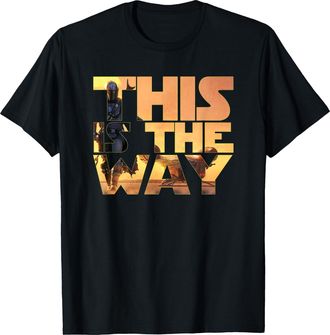 Star Wars The Mandalorian This Is The Way Poster Text T-Shirt