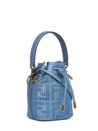 Fendi Womens Mini Bag Mon Tresor Light Blue Shoulder