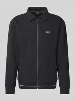 HUGO BOSS Regular Fit Sweatjacke aus Baumwoll-Mix Modell SW_Member