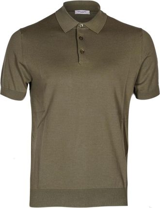 Paolo Pecora Homme, Tops, Vert, Taille: XL Polo Léger en Coton