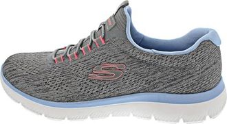 Skechers Femme Summits Fun Flare Chaussures, Gris, 38 EU