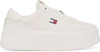 Tommy Jeans Sneakers Tjw Script Cupsole Flatform EN0EN02961 Wei&szlig;