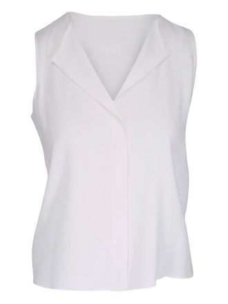 Peter Cohen Top mit asymmetrischem Kragen - Weiß