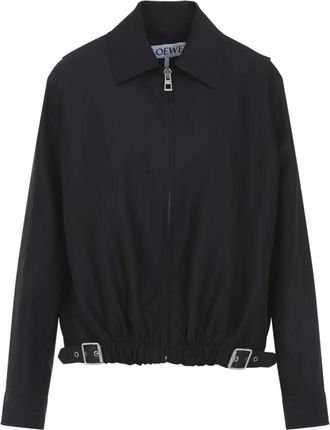 Loewe Femme, Vestes, Noir, Taille: 38 FR Veste Ceintur&eacute;e