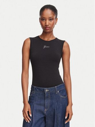 Guess Top W6YP17 K3881 Schwarz Regular Fit