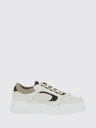 Fendi Baskets Force en cuir et mesh avec monogramme FF et semelle plateforme