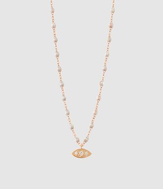 Gigi Clozeau Collier Clin doeil Or Rose Diamants 42cm