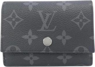 Louis Vuitton Portefeuille Victor Monogram Eclipse Pre-owned - Femme - Pre-owned - Noir - Taille: ONE Size