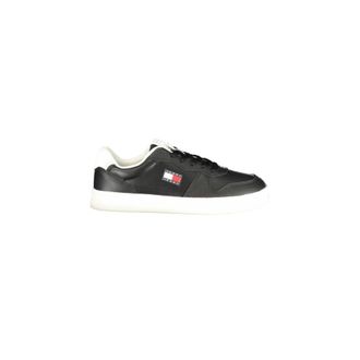 Tommy Hilfiger Polyurethan Sneaker mit Schn&uuml;rverschluss - - Shoes - Damen - Schwarzk - 40 EU