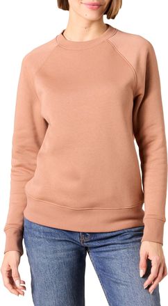 Amazon Essentials Damen Langärmliges Sweatshirt Mit Rundhalsausschnitt Und lockerer Passform (In Übergröße Erhältlich), Hellbraun, XXL