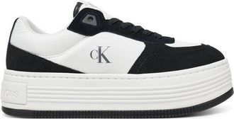 Calvin Klein Jeans Sneakers Bold Flatf Low Lace Mix YW0YW01742 Weiß