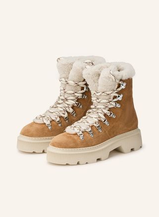 Santoni Schn&uuml;rboots Polac braun