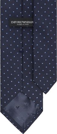 Emporio Armani Silk Jacquard Necktie - Navy