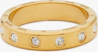 Kate Spade New York Kate Spade Set In Stone Ring f&uuml;r Frauen in Klar/Gold, Gr&ouml;&szlig;e: 5 | Multi