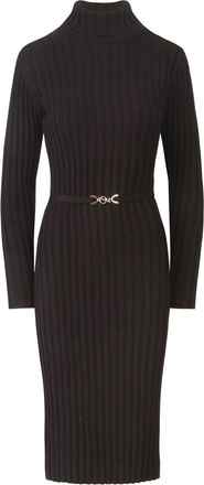 Apart Fashion APART Midistrickkleid mit G&uuml;rtel, schwarz, 42