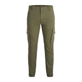 Jack & Jones Homme, Pantalons, Vert, Taille: W27 L32 Pantalon Cargo Ourlet Resserr&eacute;