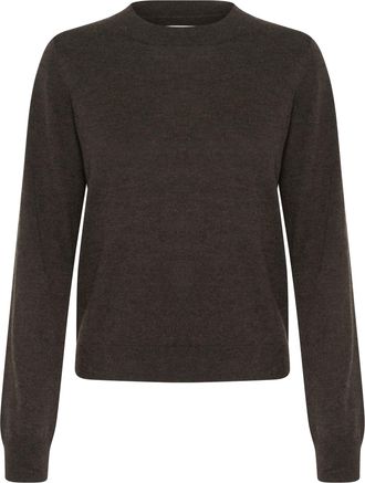 Part Two Part Two Damen Jaylynpw Female Relaxed Fit Long Sleeve Pullover, Chocolate Torte Melange, Medium