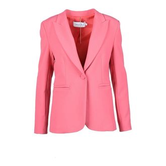 Simona Corsellini Elegante Jacke mit Einzigartigem Stoffmix - - Jackets - Damen - Rosa - M