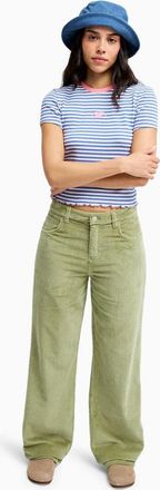 Roxy Dawn Patrol - Pantalon en velours c&ocirc;tel&eacute; - Vert p&eacute;trole