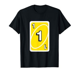 Uno Halloween Gelb 1 Karte T-Shirt