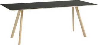 HAY Table laqu&eacute;e CPH30, pietement en ch&ecirc;ne Hay