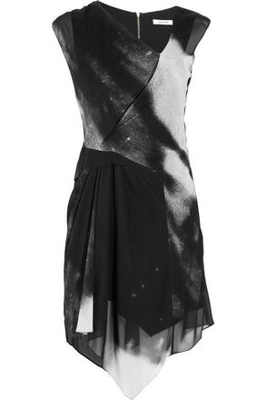 Helmut Lang Printed stretch-silk dress Size XS