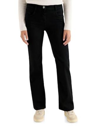 Cecil 3716115 Jean Bootcut, Noir, 26W / 30L Femmes