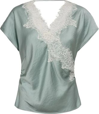 Co'Couture Femme, Blouses et Chemises, Vert, Taille: 44 FR Blouse Elara