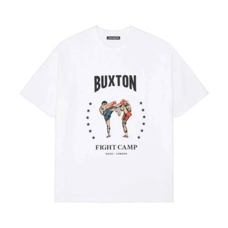 Cole Buxton Homme, Tops, Blanc, Taille: XL T-shirt Fight Camp