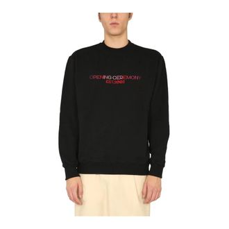 Opening Ceremony Embroidered Logo Sweatshirt - - Sweatshirts & Hoodies - Herren - Schwarzk - S