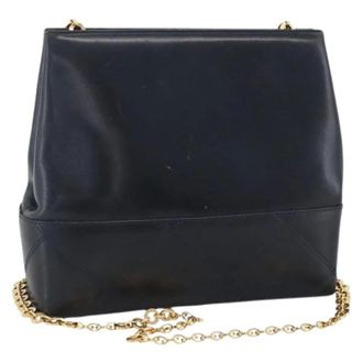 Ferragamo Sac Bandouli&egrave;re en Cuir Pre-owned - Femme - Pre-owned - Bleu - Taille: ONE Size
