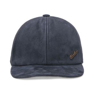 Borsalino unisex, Accessoires, Bleu, Taille: L Otis Baseball Cap In Suede