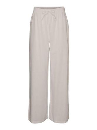 Vero Moda Pantalon Vmlinn WVN Noos en Tissu pour Femme, Beige Clair, L