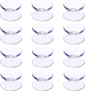 Artibetter 100 St&uuml;ck Transparente Saugn&auml;pfe M&ouml;belpuffer Doppelter Saugmechanismus Glastisch Abstandshalter Sto&szlig;d&auml;mpfer f&uuml;r Schreibtisch und Teetisch