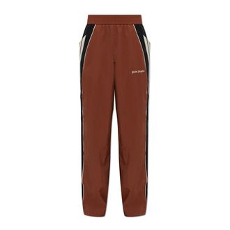 Palm Angels Sweatpants mit Applikationslogo - - Trousers - Herren - Braun - L