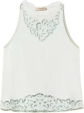 Twinset Femme, Tops, Bleu, Taille: 40 FR Hauts