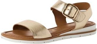 Tamaris Sandales plates pour femme, or, 37 EU
