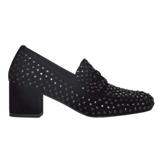 Strategia Femme, Chaussures, Noir, Taille: 35 EU Mocassins en Daim