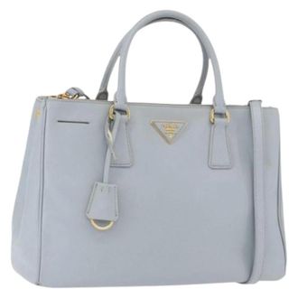 Prada Sac &agrave; main vintage doccasion - Femme - Pre-owned - Bleu - Taille: ONE Size