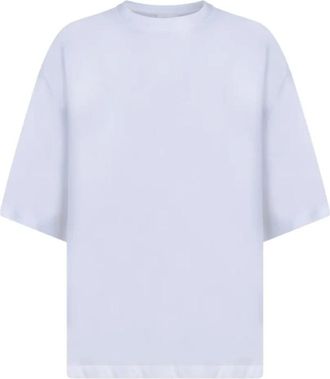 Dondup Femme, Tops, Blanc, Taille: 38 FR Girocollo Regular in Jersey 70/2