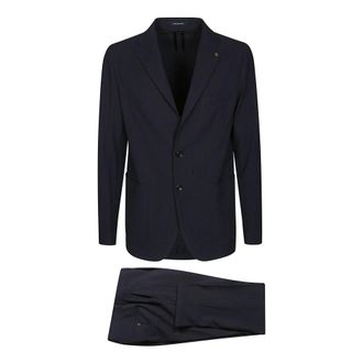 Tagliatore Abito Dakar Seersucker - Homme - Costumes - Bleu - Taille: M