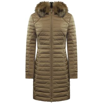 Hunter Refined Damen Brauner Daunenmantel