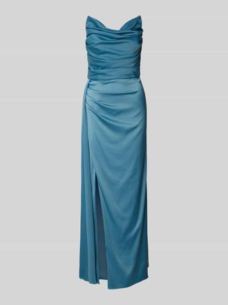 Vera Mont Abendkleid mit Wasserfall-Ausschnitt