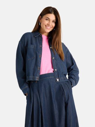 Lieblingsst&uuml;ck Jeansjacke CrossL mit elastischem Saum