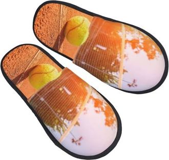 Generic Pantoufles En Coton Terrain Du Stade De Tennis Sunny Day Portative Chaussons Doux Chaussons Maison Pour Outdoor Chambre De Camping M