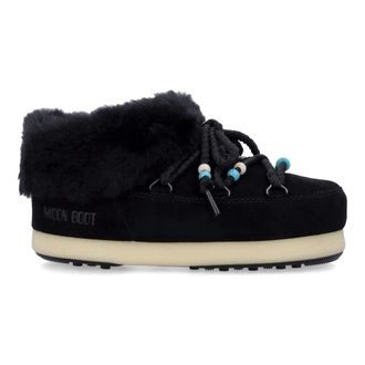 Moon Boot Evx Mule Suede Beads - Femme - Chaussures - Noir - Taille: 35 EU