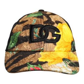Dolce & Gabbana Homme, Accessoires, Multicolore, Taille: 57 CM Casquette de Baseball Multicolore avec Logo DG