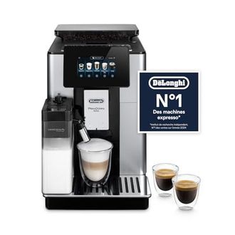 DeLonghi PrimaDonna Soul - Perfetto Machine &agrave; Caf&eacute; Automatique avec LatteCrema Mousseur &agrave; Lait Automatique, 18 Boissons en une Seule Touche, &Eacute;cran Full-Touch, 