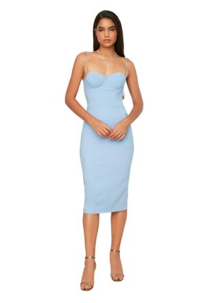 Trendyol Trendyol Kleid - Blau - Midi, blau, 38